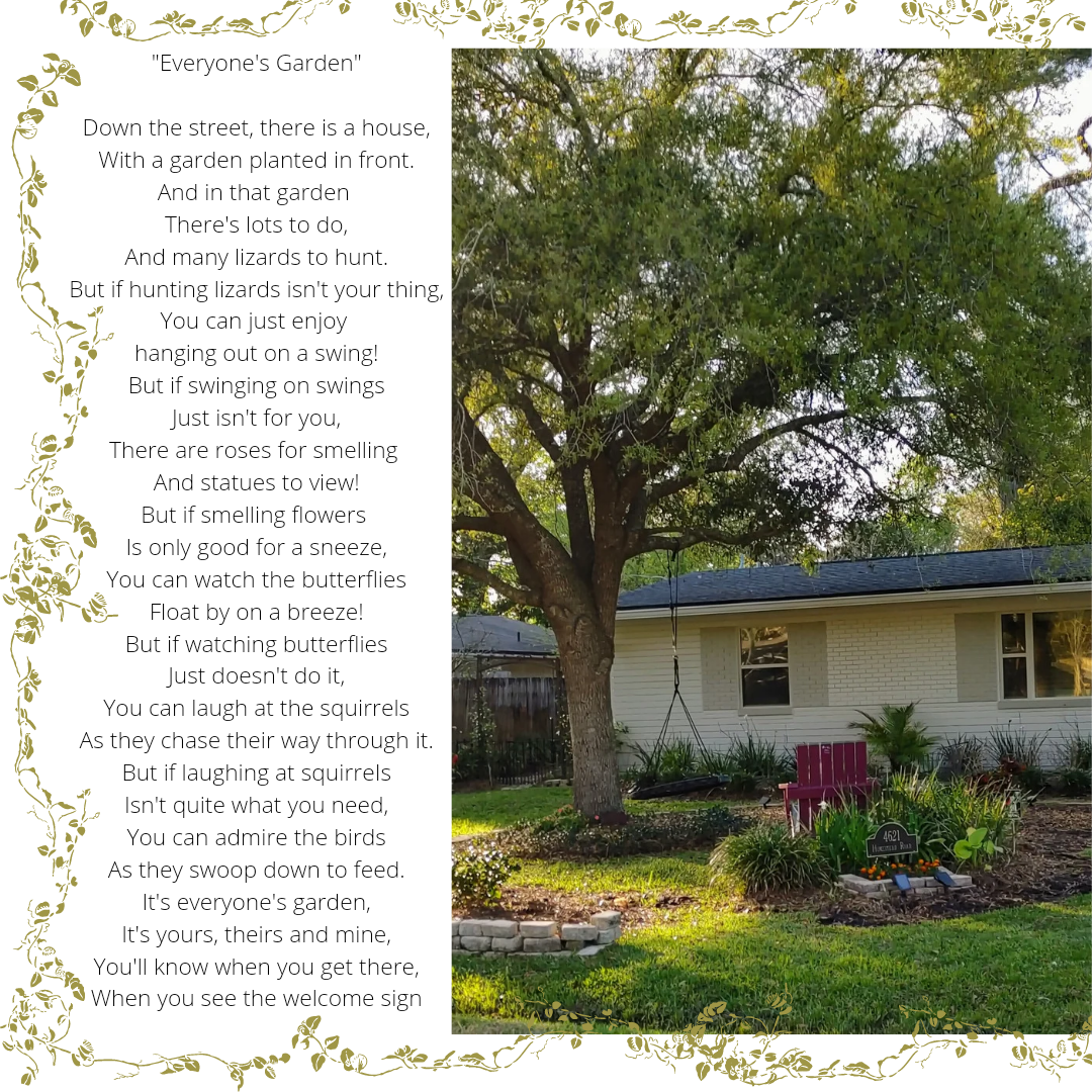 Everyone’s Garden – Poetry by Carolyn Cantrell Snowden